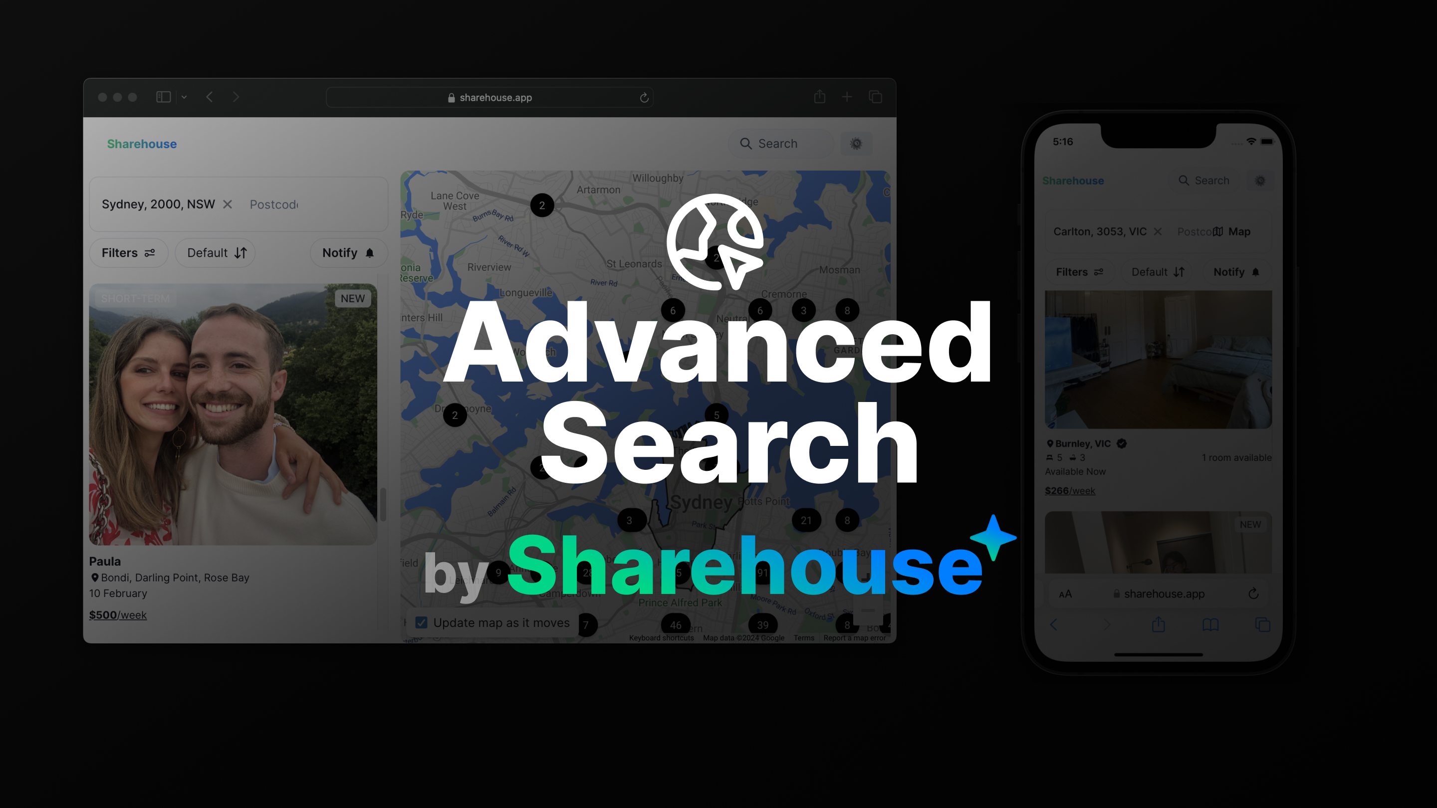 Advanced Search | Sharehouse